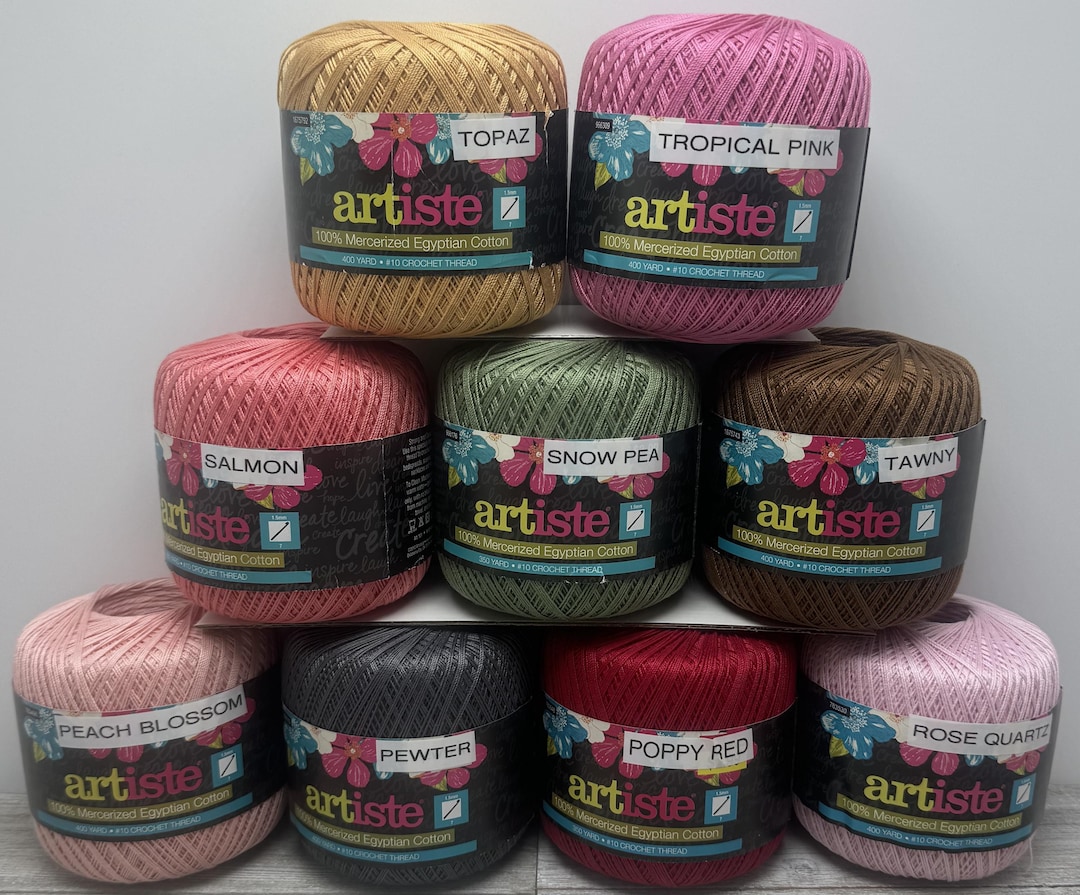 Cotton Crochet Thread 10 Size Crochet Thread 350 Yards - Etsy