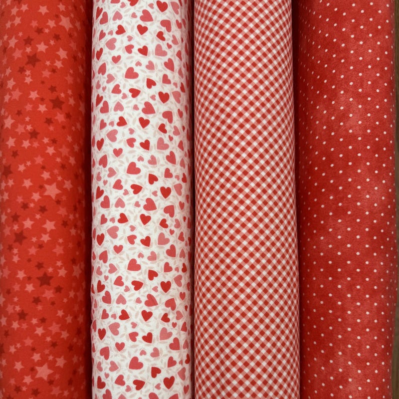 Red Flannel Check Fabric - Etsy