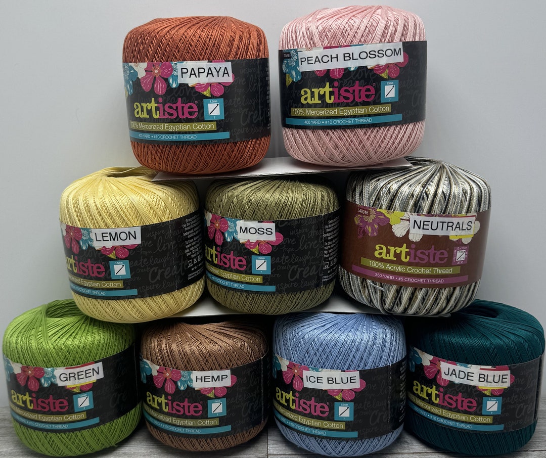 Cotton Crochet Thread 10 Size Crochet Thread 350 Yards - Etsy