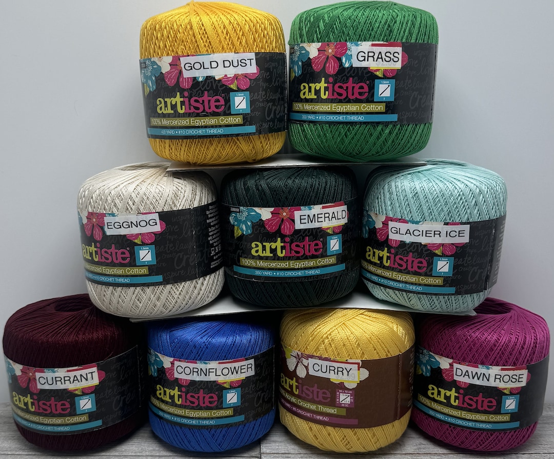 Cotton Crochet Thread 10 Size Crochet Thread 350 Yards - Etsy