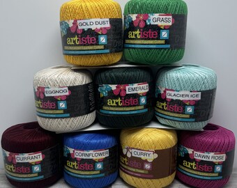 Cotton Crochet Thread Classic Size 10 Crochet Thread 350 Yards - Etsy