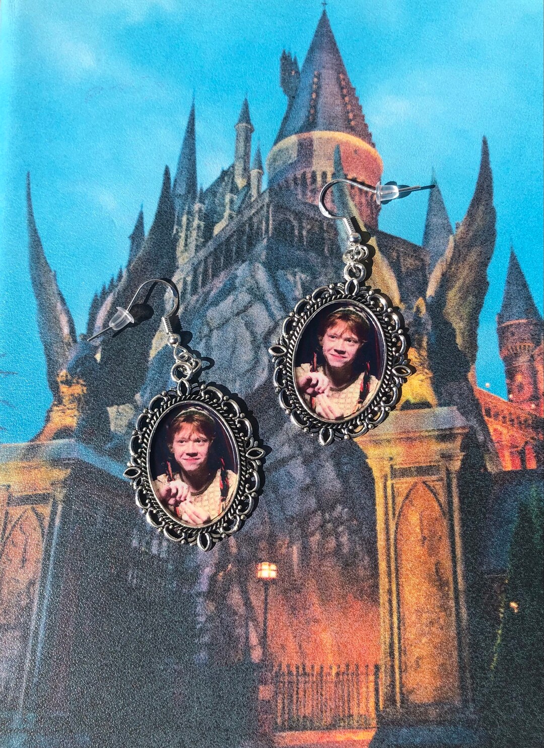 Ron Weasley Frame Earrings silver - Etsy