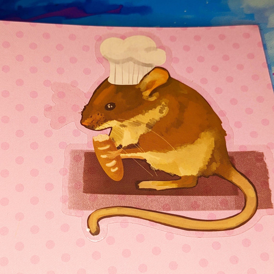 Mouse Baker Clear Sticker - Etsy