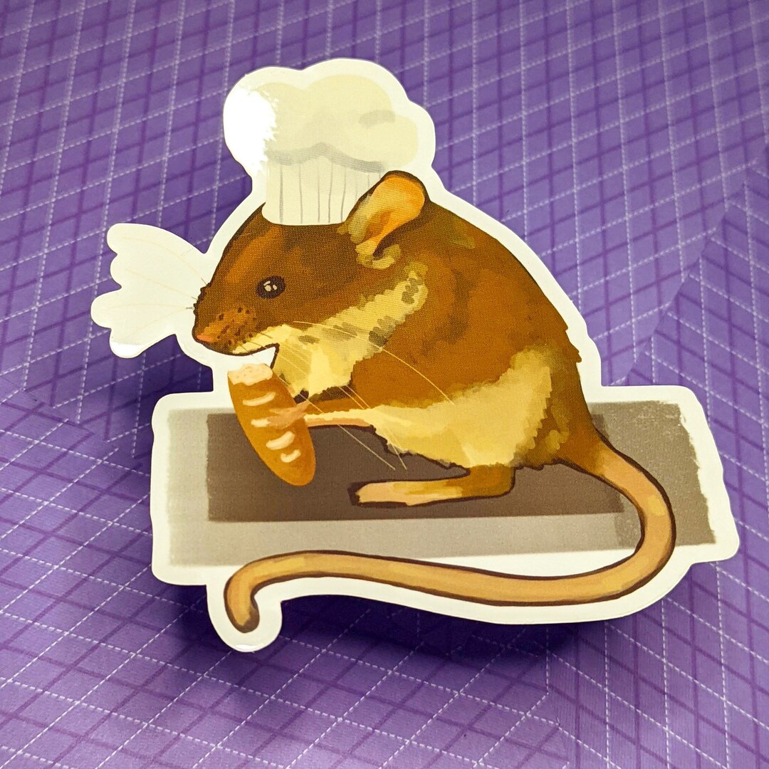Mouse Baker Clear Sticker - Etsy