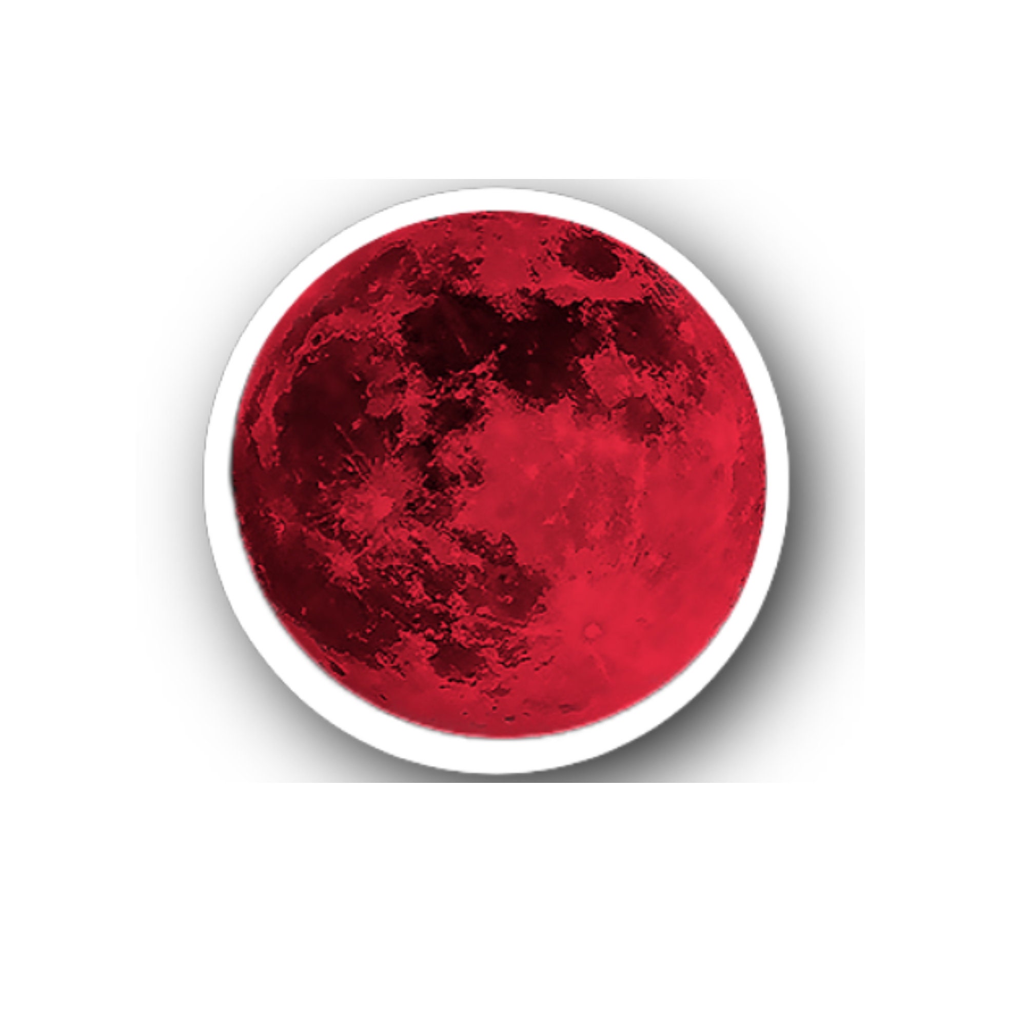 Blood Moon Sticker - Etsy
