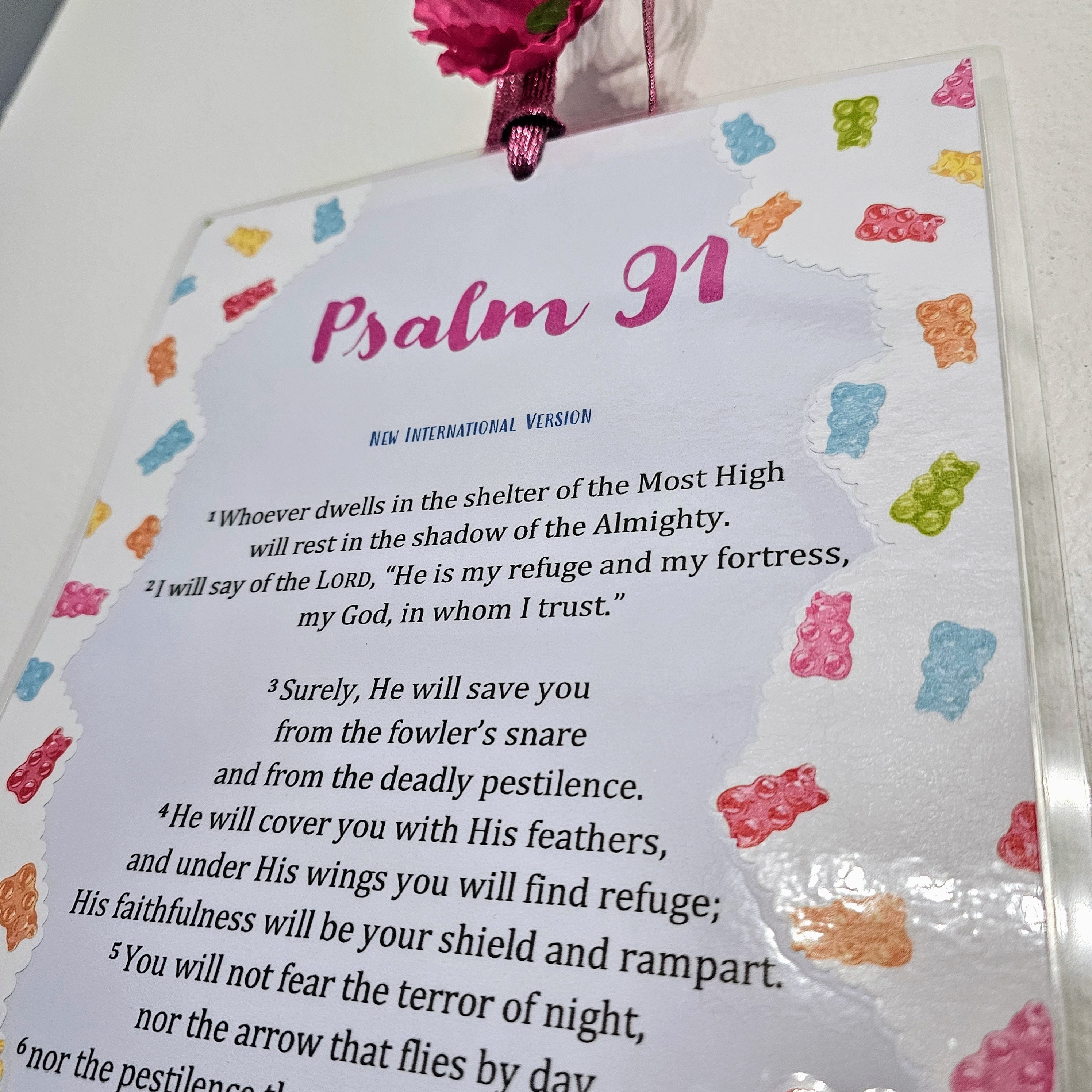 Psalm 91 for Kids Chart Wall Decor Christian Art Reminder Inspiration ...