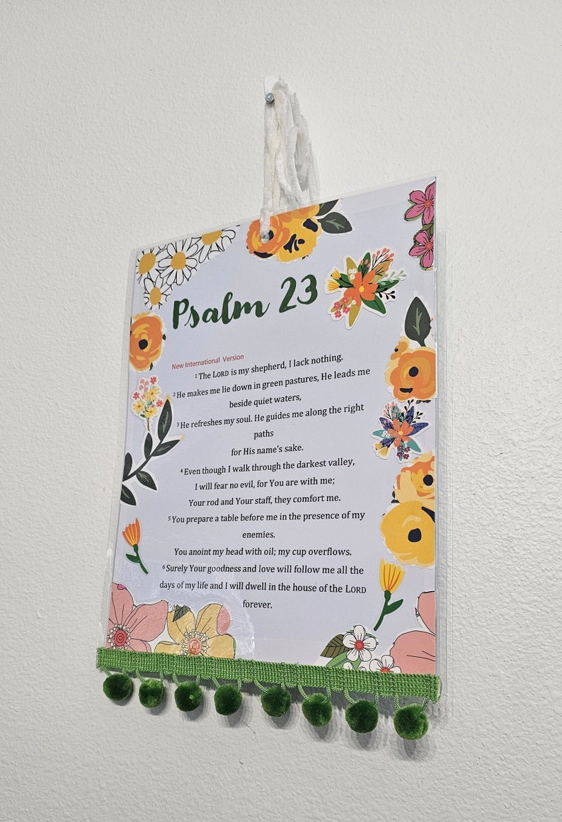 Gods Promise Wall Hanging Reminder Door Decor Bible Verse Scripture ...