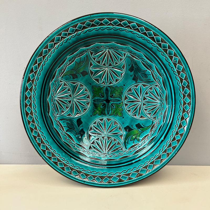 Moroccan Plate - Etsy UK