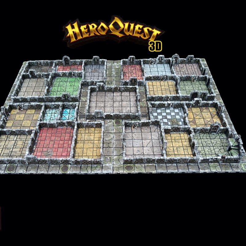 Board Game Hero Quest - Etsy