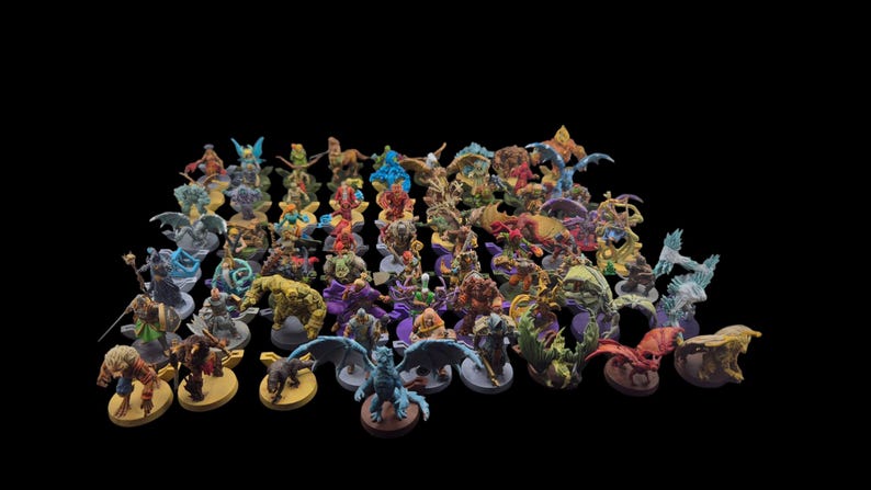 Set of 73 Miniatures for Mage Knight – Replaces Cardboard Tokens – Hand ...