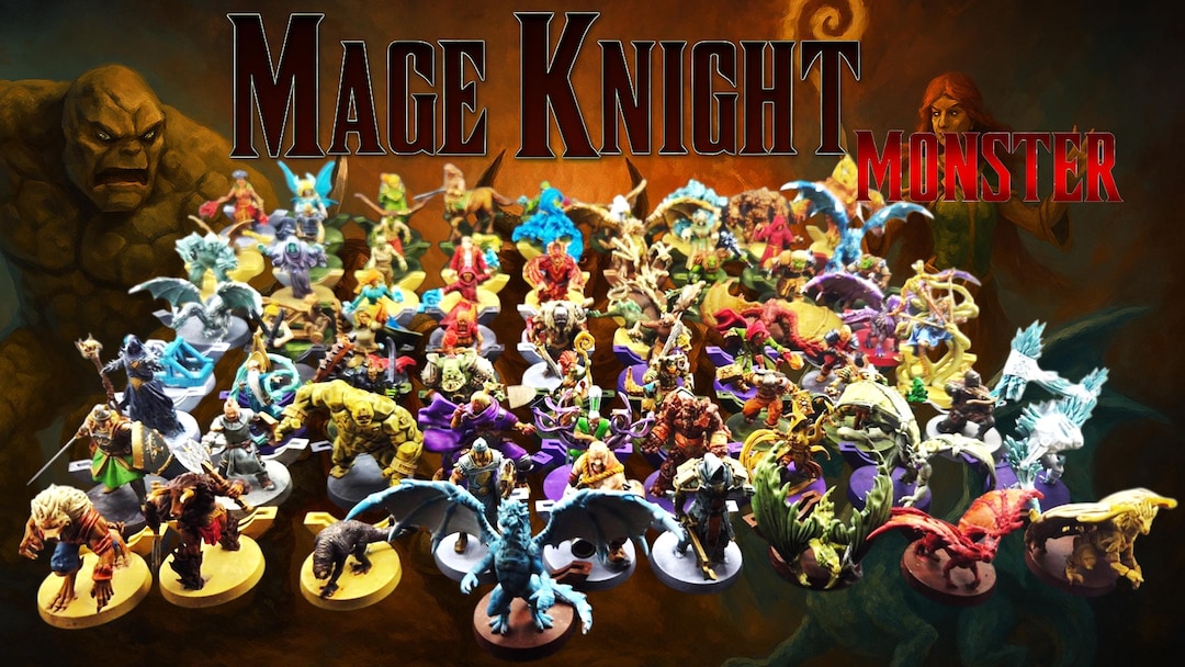 Set of 73 Miniatures for Mage Knight – Replaces Cardboard Tokens – Hand ...