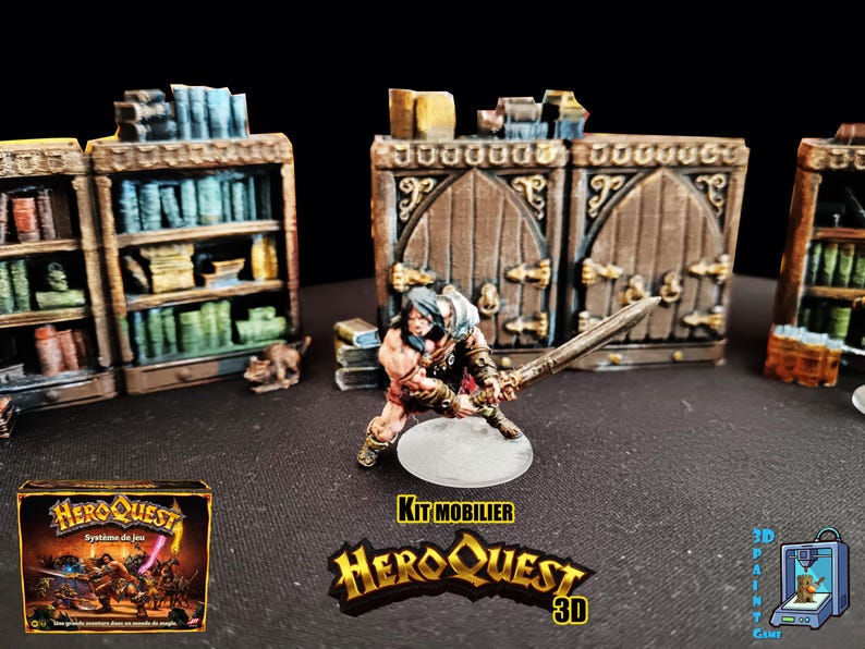 Heroquest 3D Furniture Kit – Hand-printed & Painted 3D Objects ...