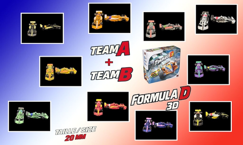 10 Custom Miniature F1 Cars for Formula D Year 2025 - Etsy