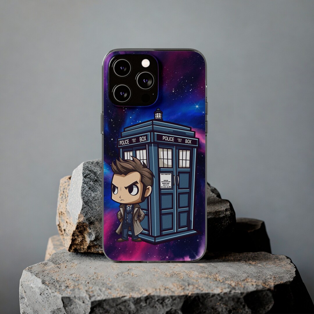 Tenth Doctor david Tennant With Tardis Phone Case - Etsy