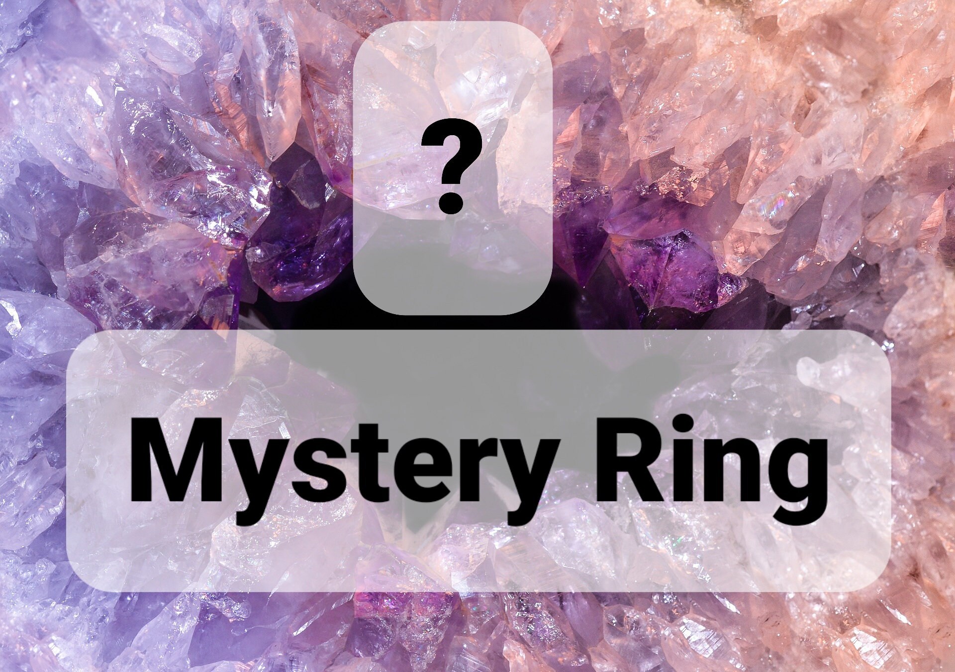 Mystery Ring Copper Electroformed Rings Raw Gemstone Rings - Etsy