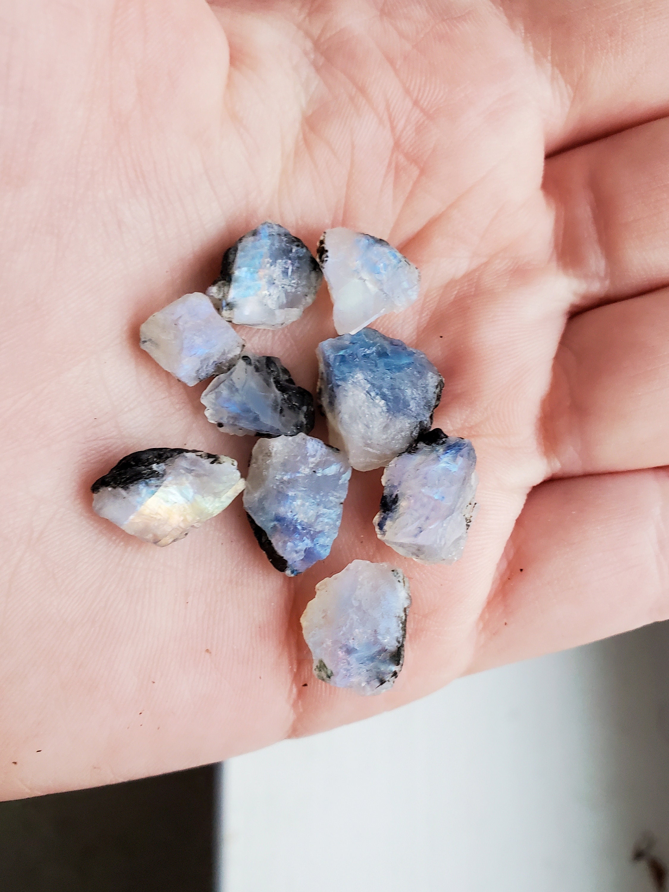 Raw Moonstone Ring Copper Electroformed Ring Raw Stone Ring - Etsy