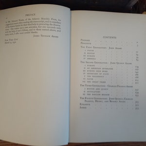 The Adams Family James Truslow Adams 1st ED. 1st Printing | Etsy