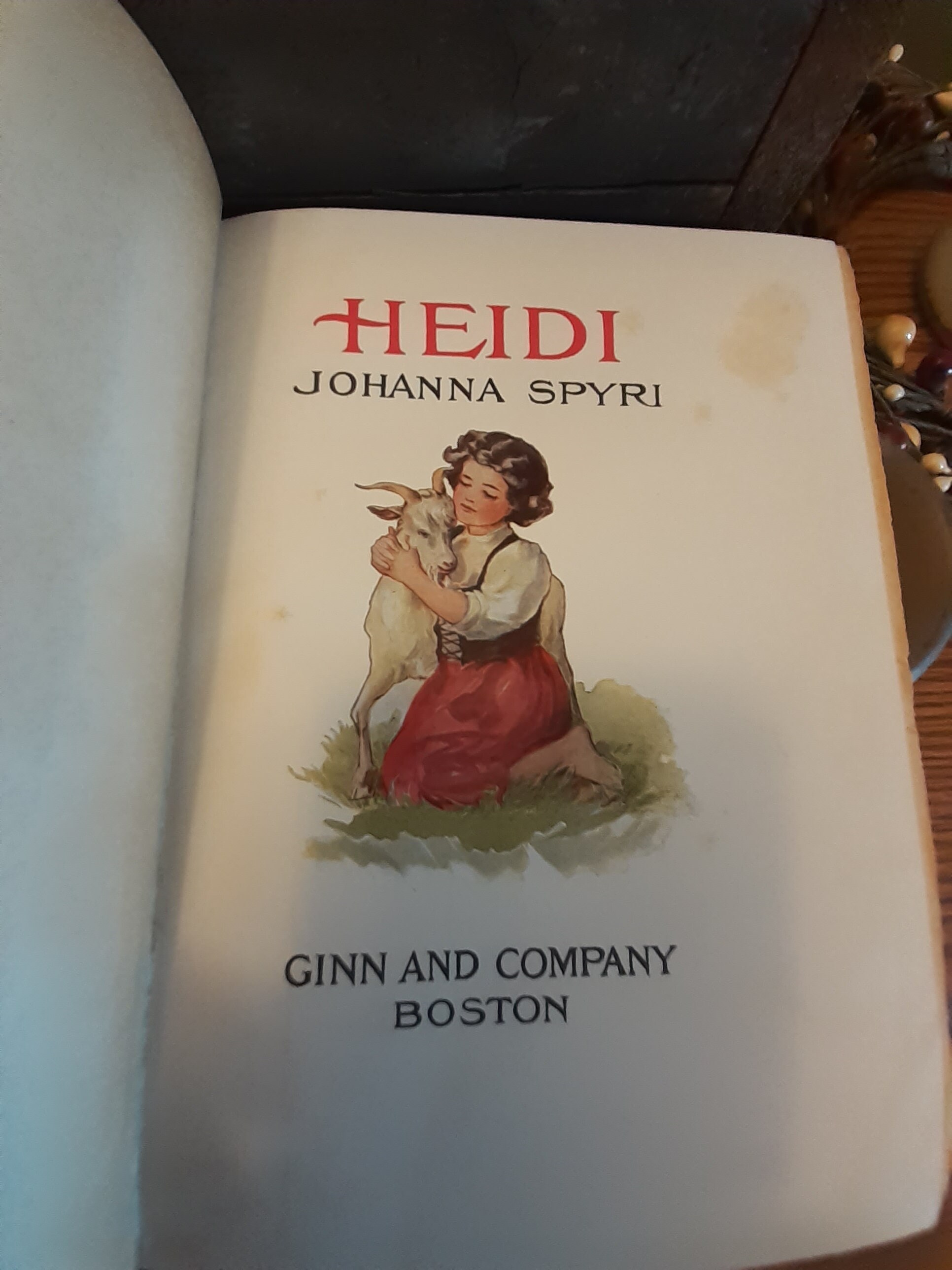 Heidi Johanna Spyri Early American EDITION 1899 Illustrated - Etsy