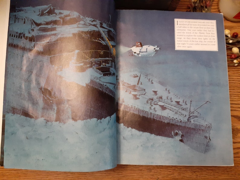 Exploring the Titanic Robert D. Ballard 1988 Illustrated Ken - Etsy