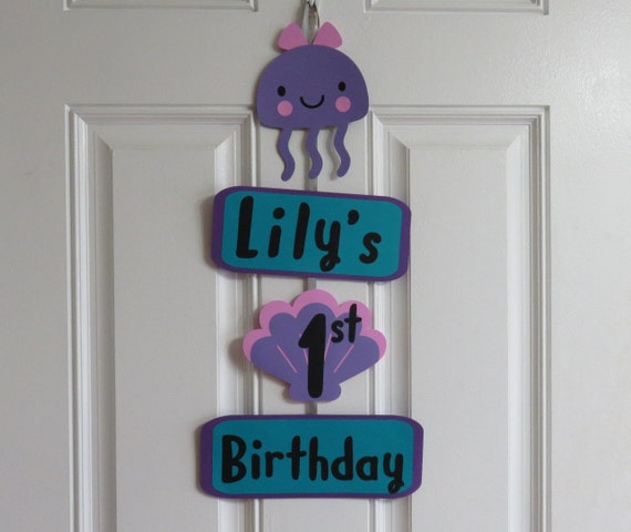 Under the Sea Birthday Door Sign Under the Sea Decorations | Etsy