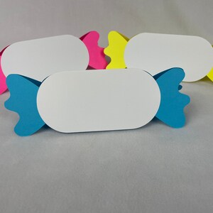 Candy Land Party Food Tent Place Cards Two Sweet Place Cards - Etsy