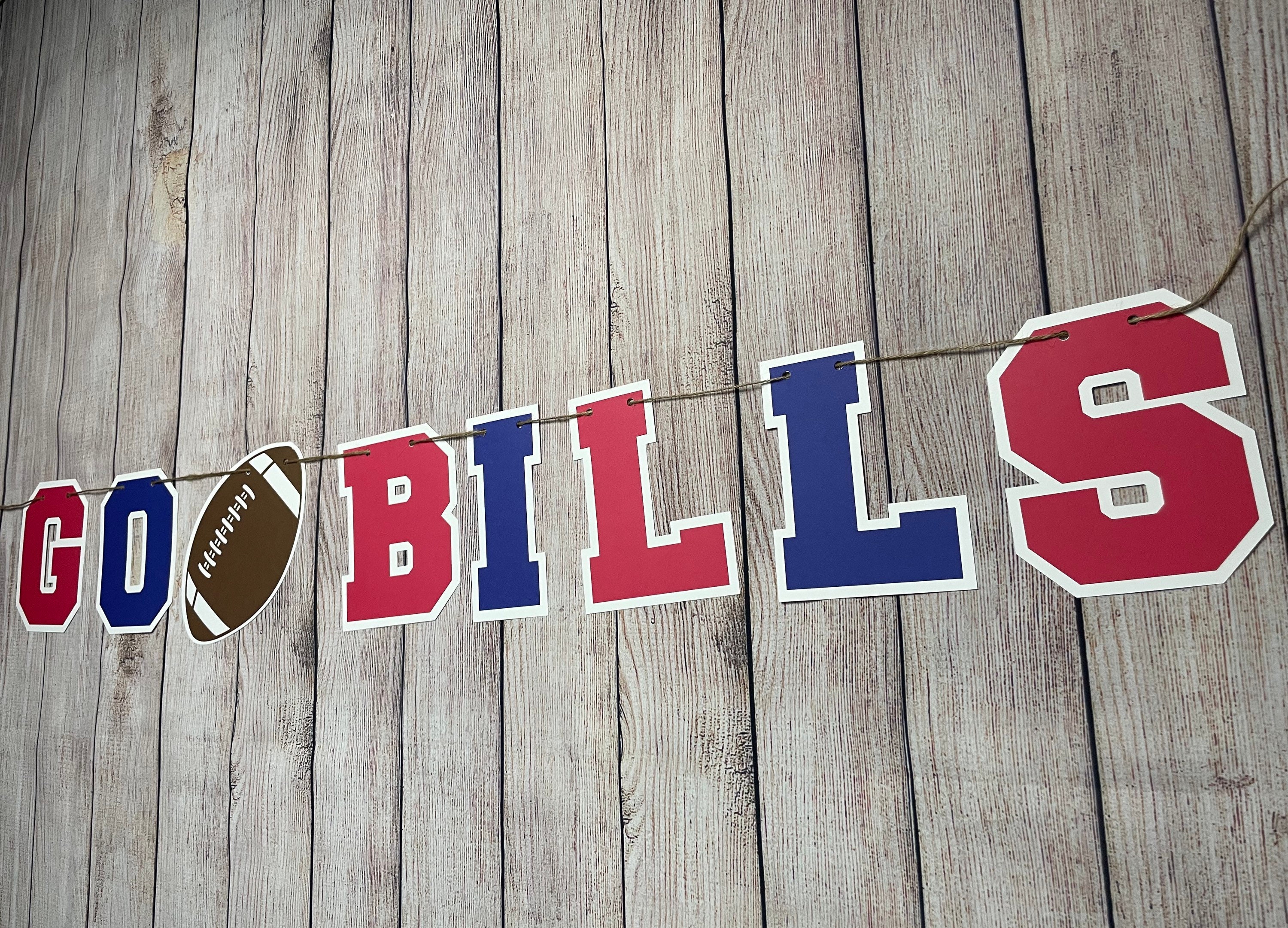 Buffalo Go Bills Banner, Bills Game Day Banner, Bills Party, Bills ...