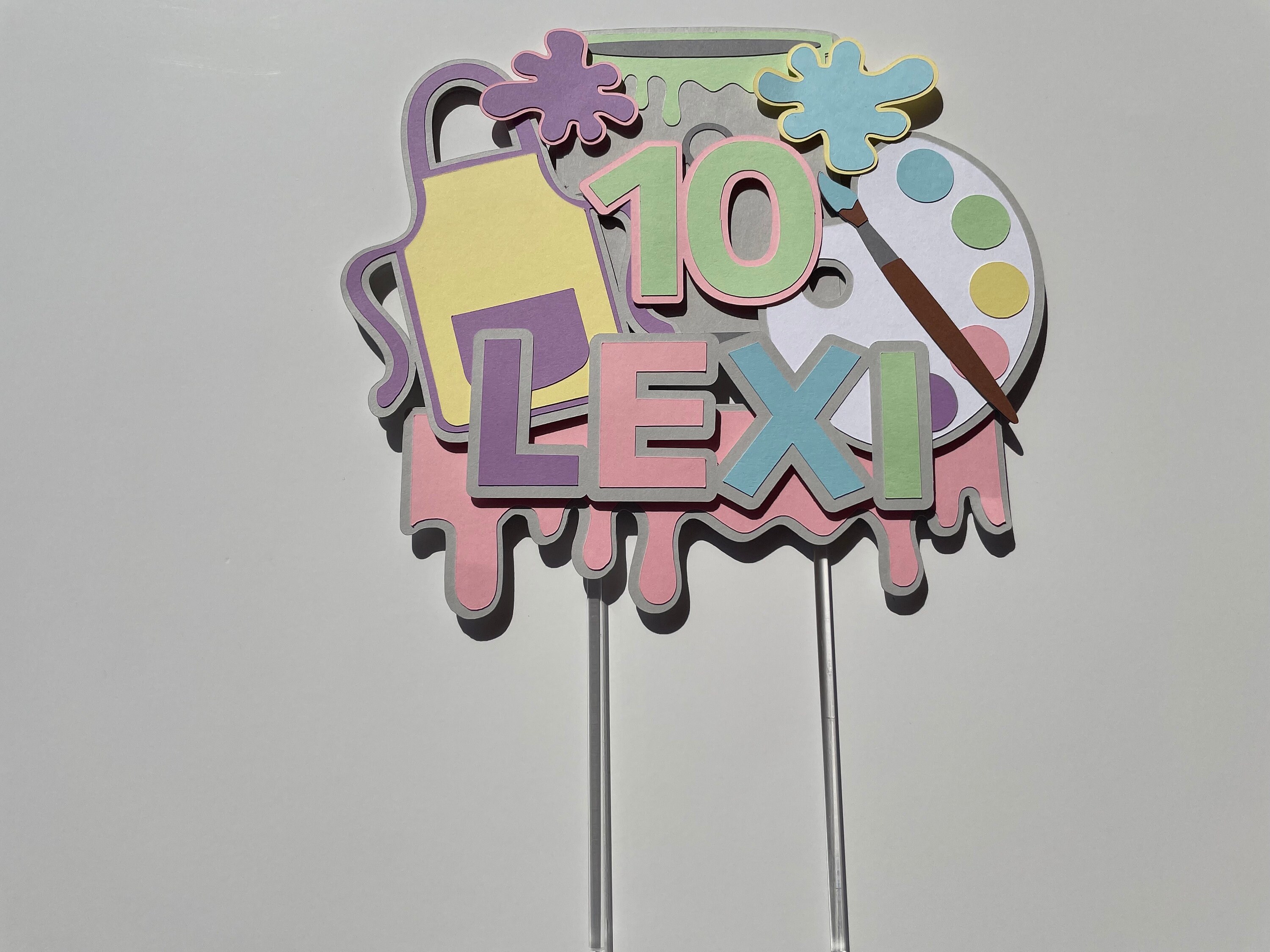 Painting Party Cake Topper, Art Party Cake Topper, Paint Night ...