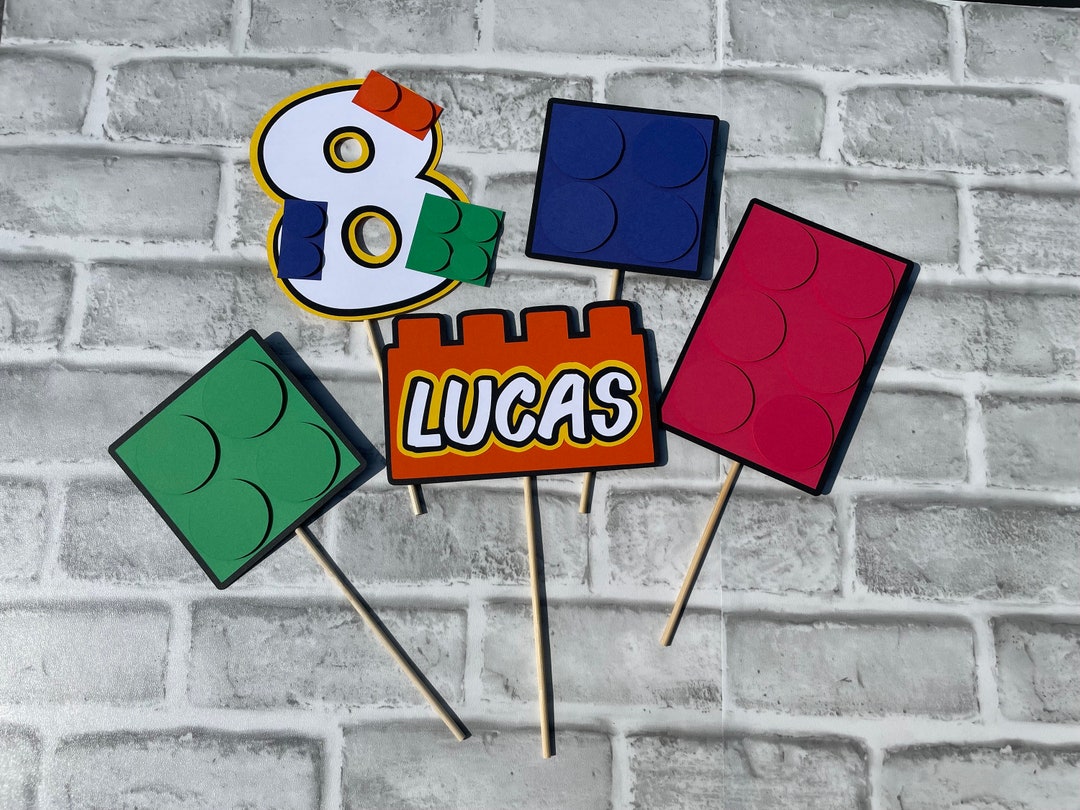Building Block Centerpiece Sticks, Building Brick Centerpiece ...