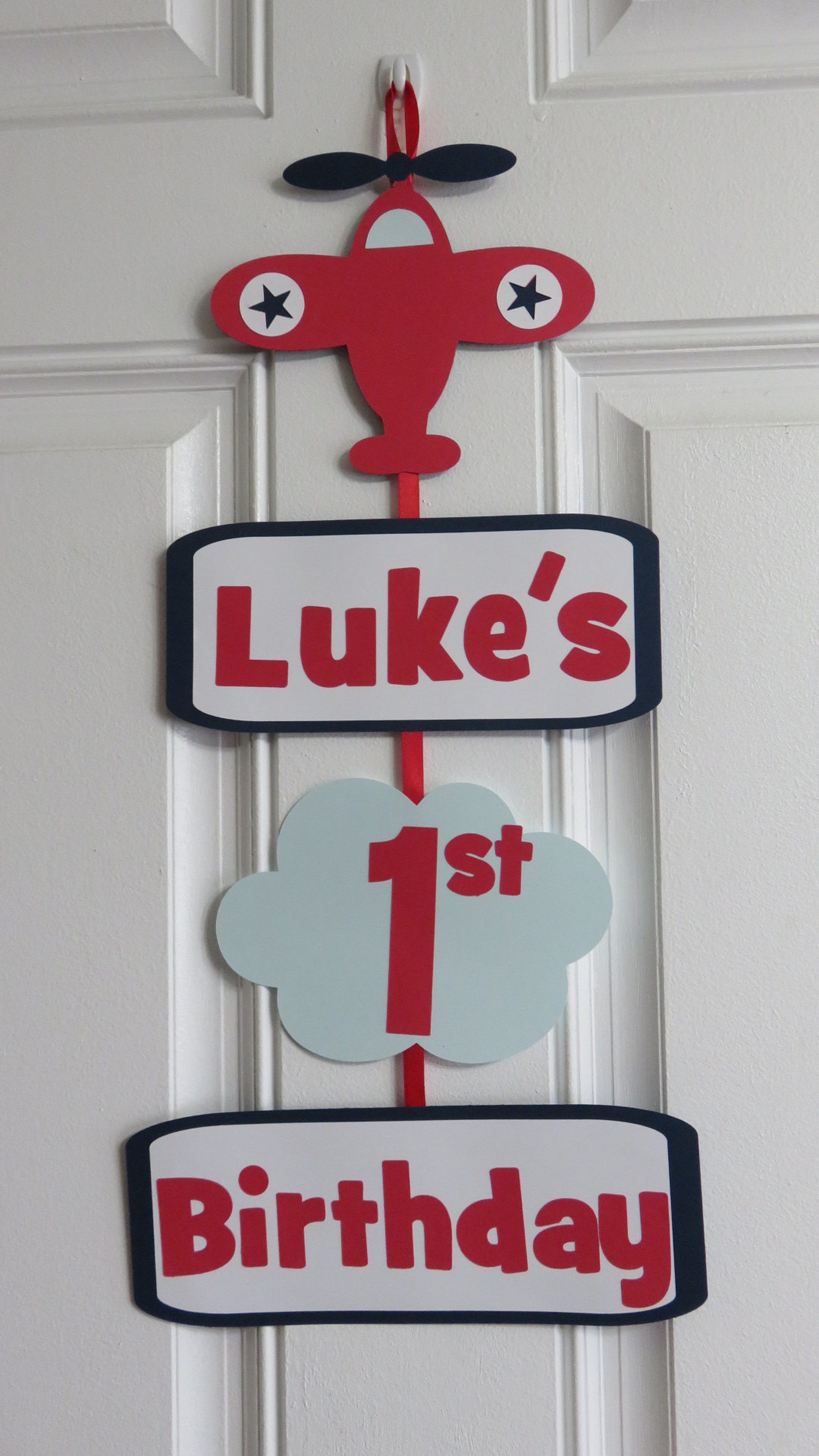 Plane Birthday Door Sign Airplane Birthday Time Flies Party - Etsy