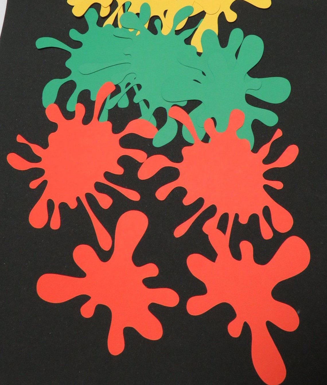 Art Party Paint Splatter Confetti, Paint Die Cuts, Art Party, Paint ...