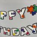 Paint Splatter Happy Birthday Banner, Little Artist Birthday Banner ...