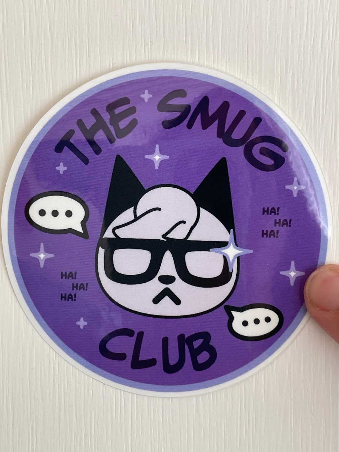 Smug Club Raymond Purple Sticker Vinyl Decal Water Proof - Etsy