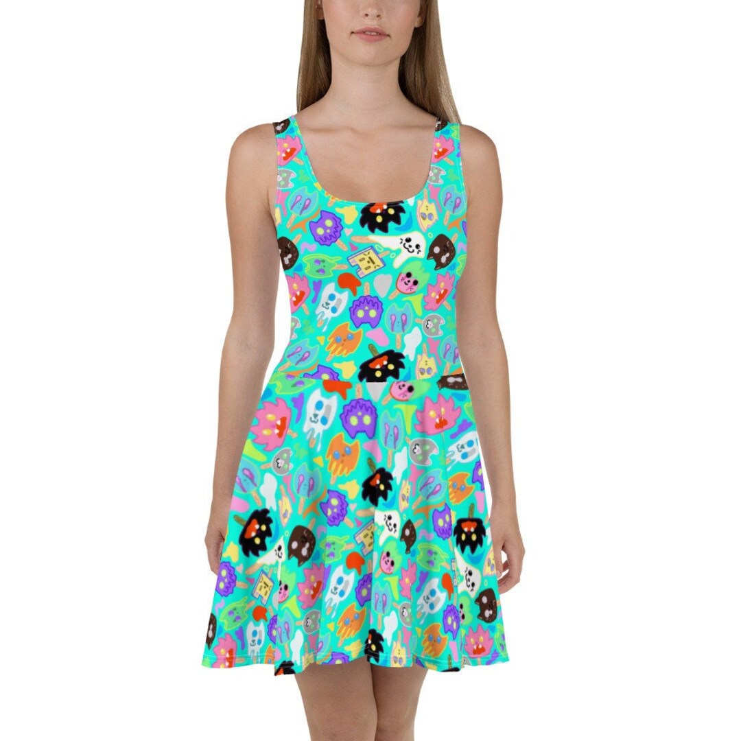 Melting Pop Cats Popsicle Colorful Meme / Skater Dress - Etsy