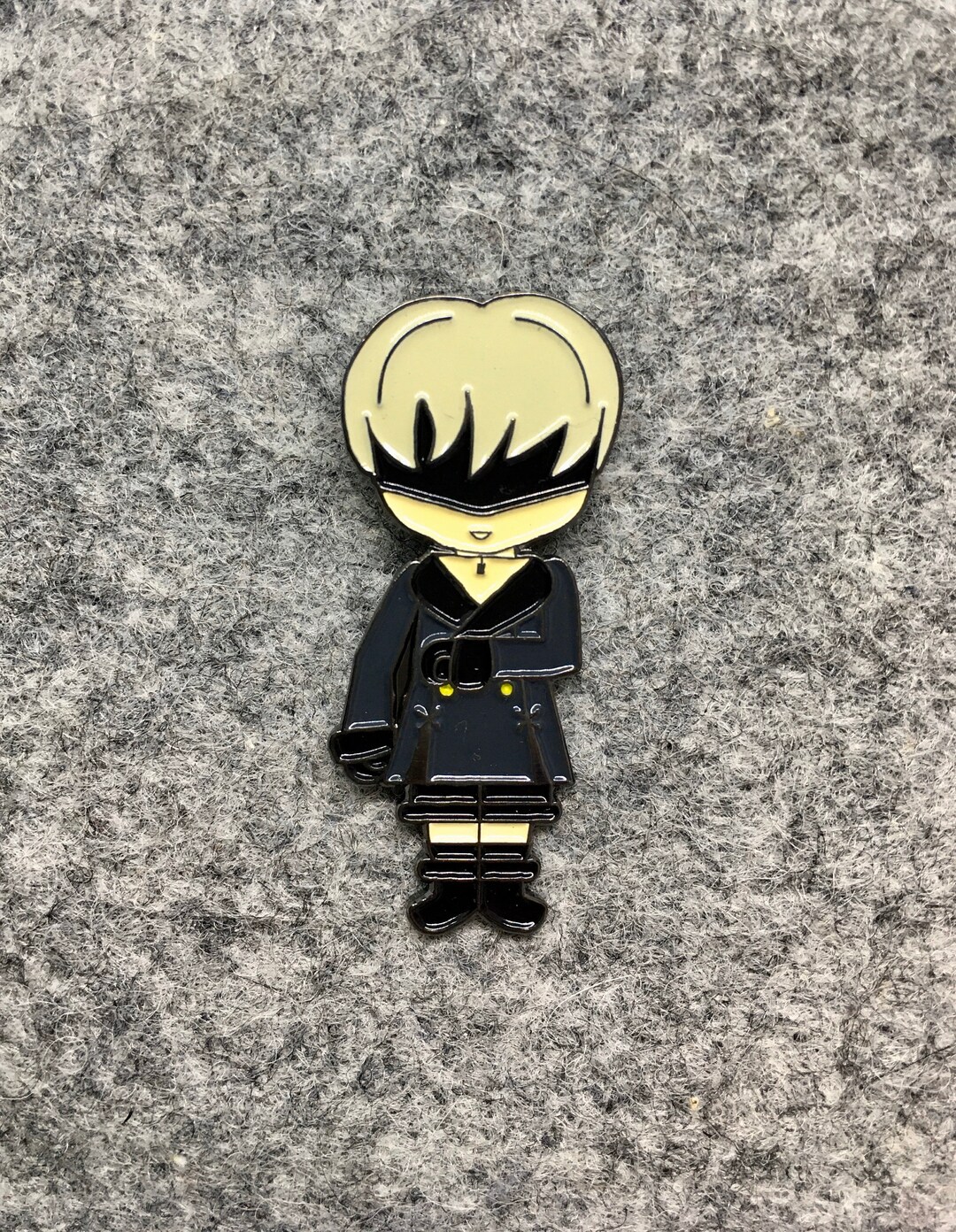 Scanner and Prototype Enamel Pins Geek Gamer Nerd Emo Black Grey ...