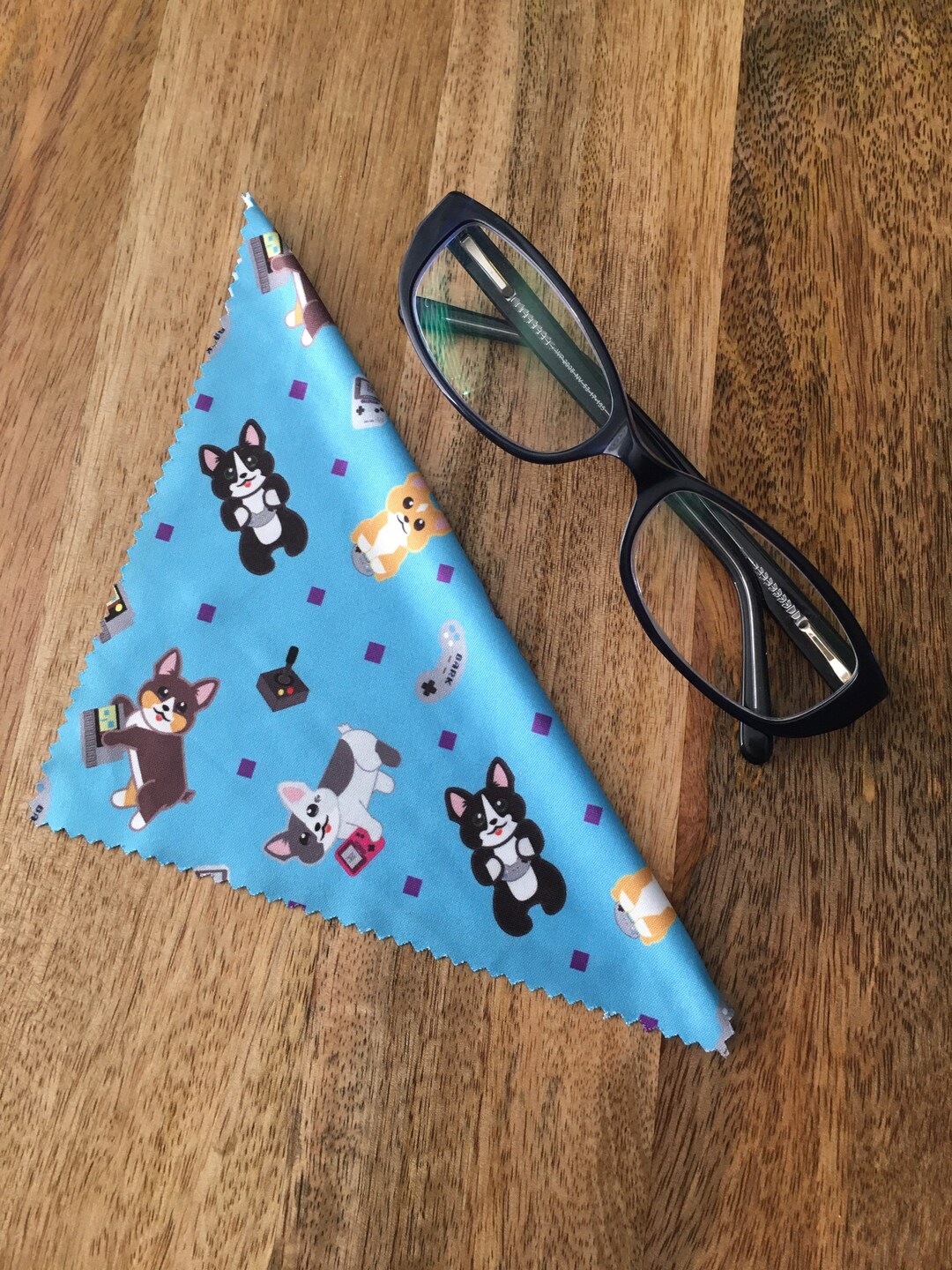 Gamer Corgi Microfiber Cloth - Etsy