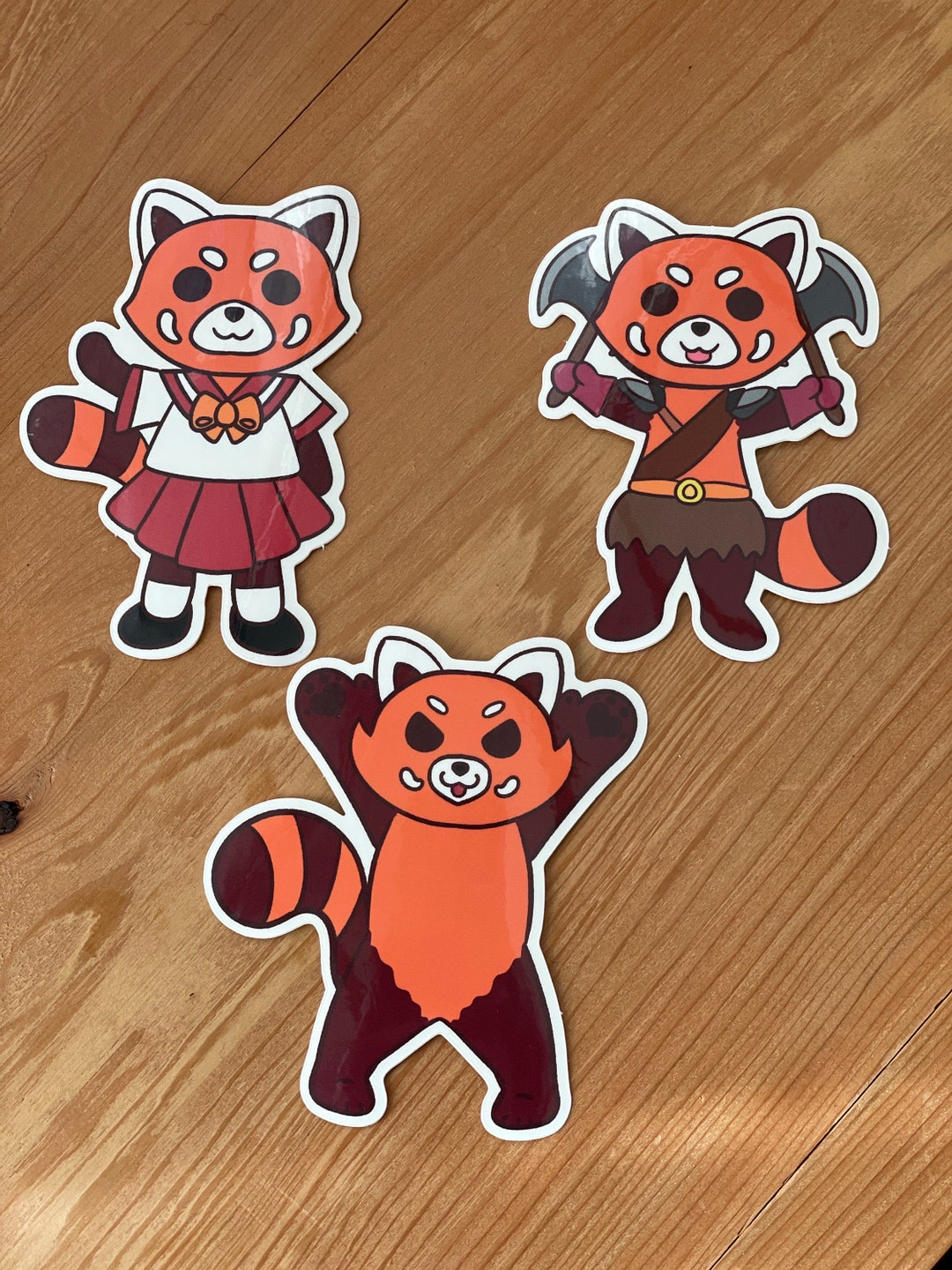 Red Panda, Viking School, Girl Surprise Sticker Vinyl Decal Water Proof ...