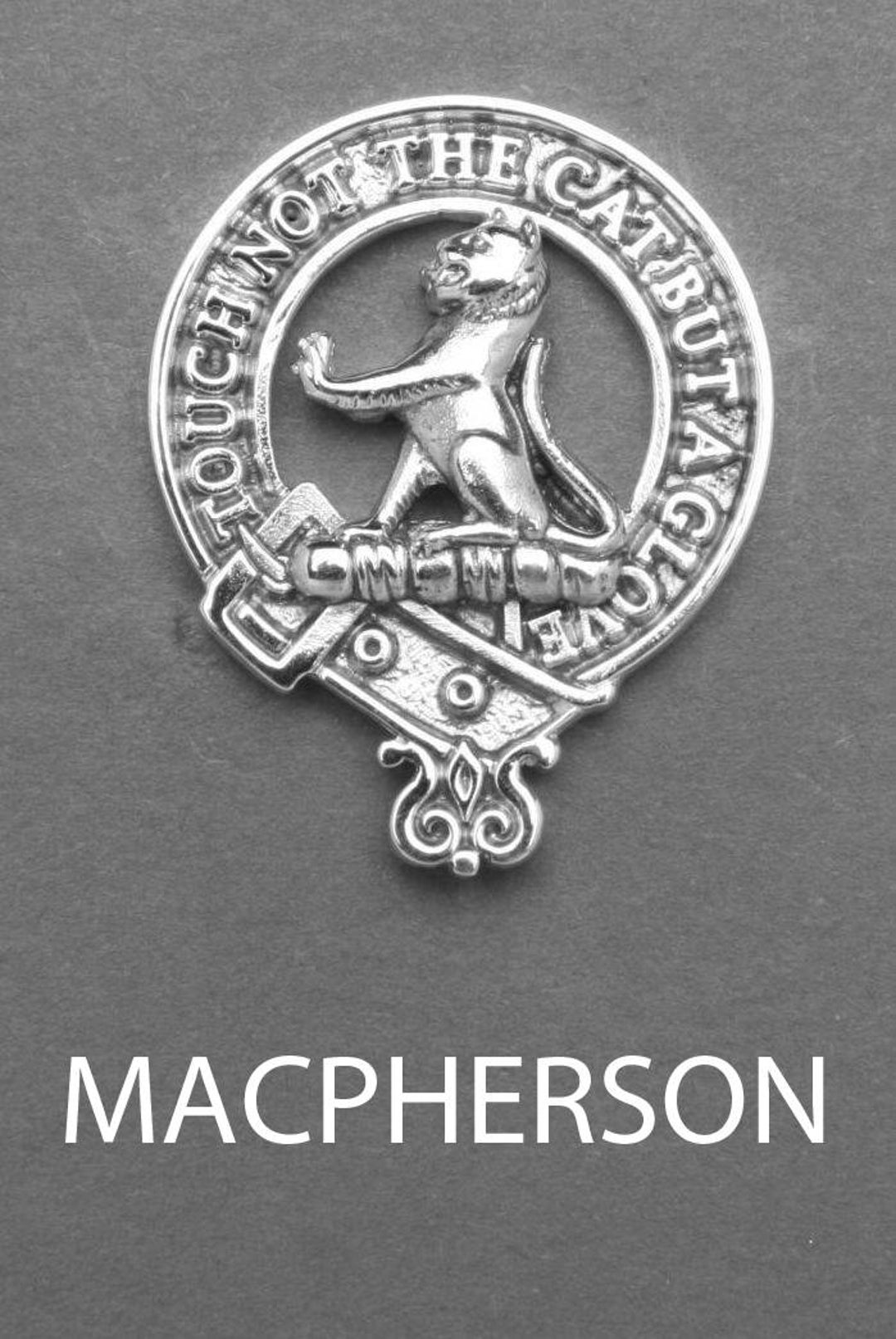 Clan Macpherson Brooch in Solid Sterling Silver - Etsy