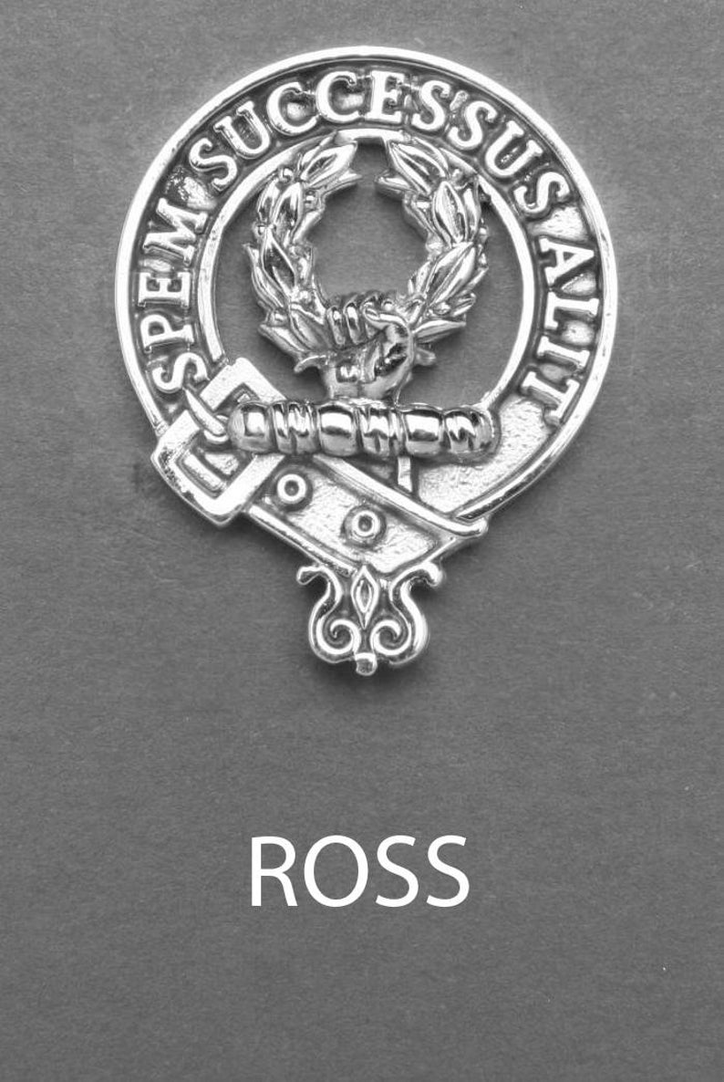 Clan Ross Brooch in Solid Sterling Silver - Etsy