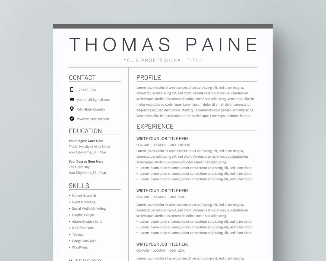 Google Docs Resume Template. Simple Resume Template Google Docs and CV ...