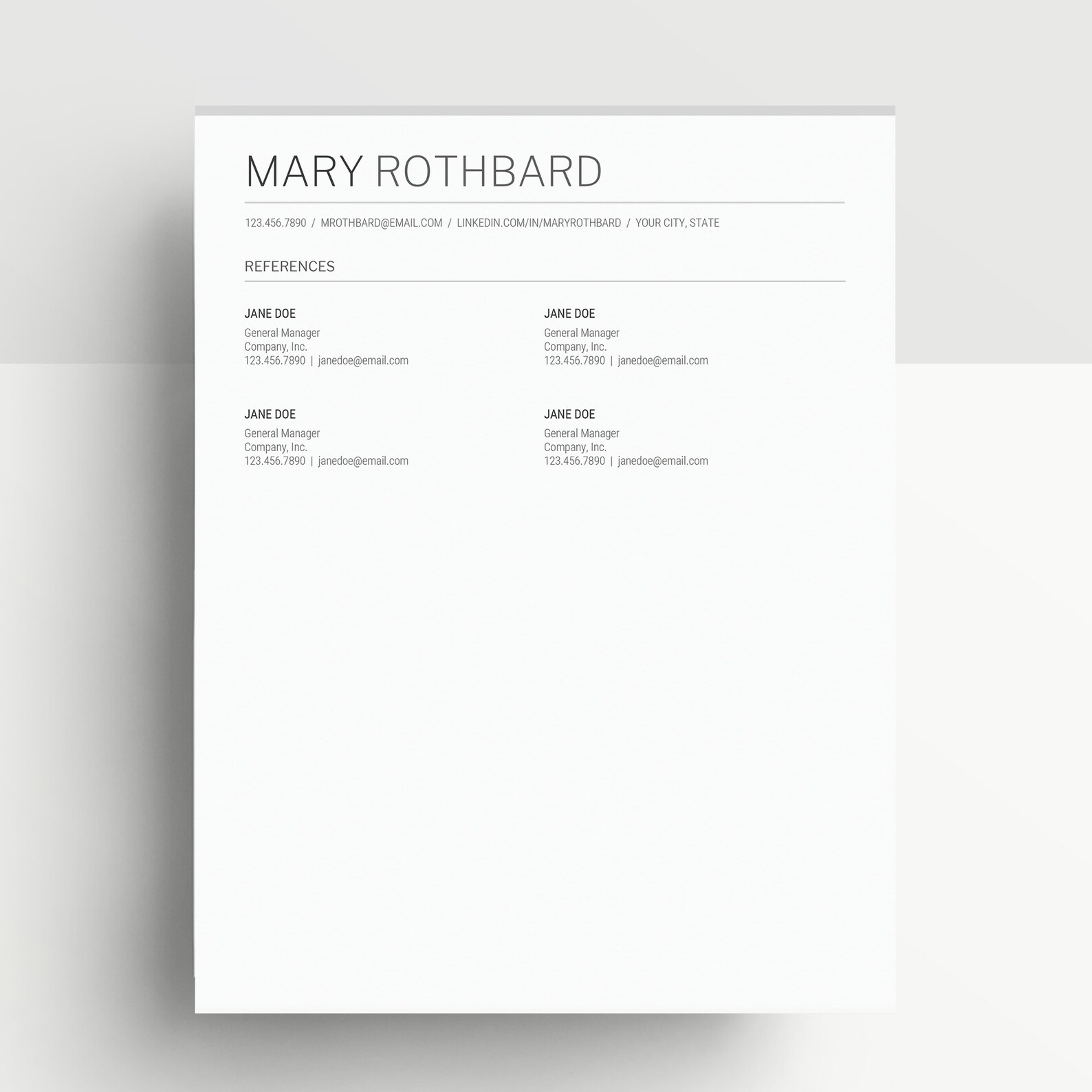 ATS Resume Template Google Docs. an ATS Friendly Google Docs - Etsy