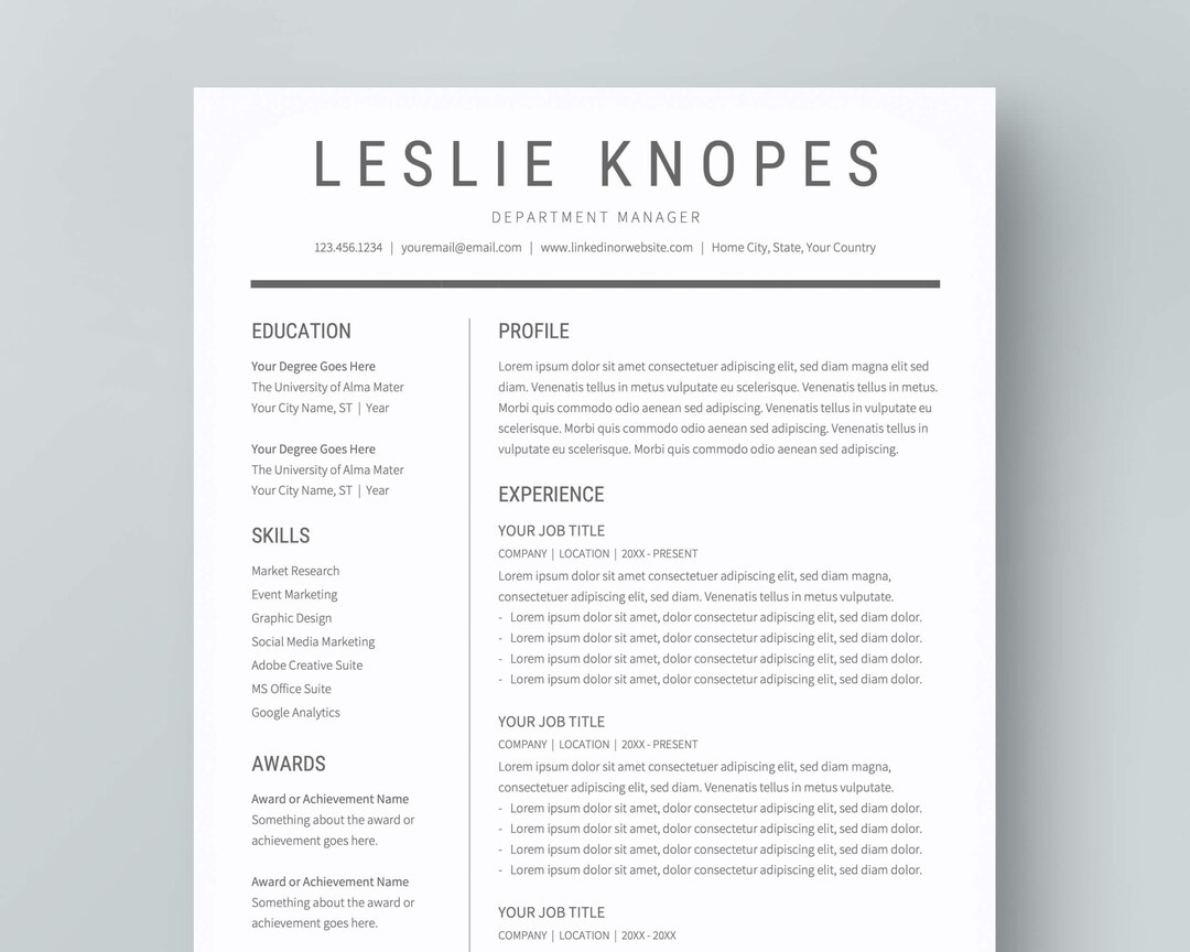 Google Docs Resume Template. Simple Resume Template Google Docs and CV ...