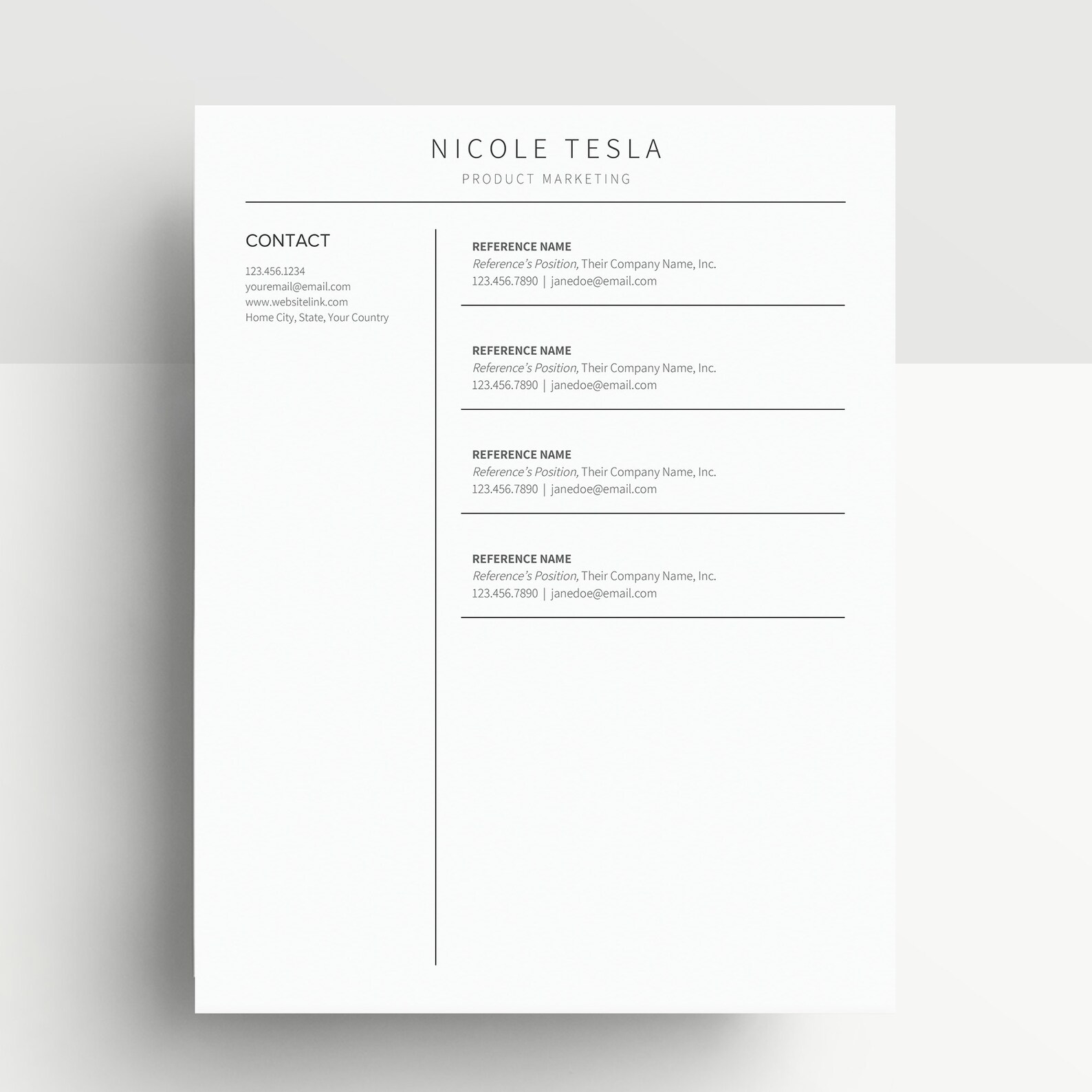 Google Docs Resume Template. Simple Resume Template Google Docs and CV ...