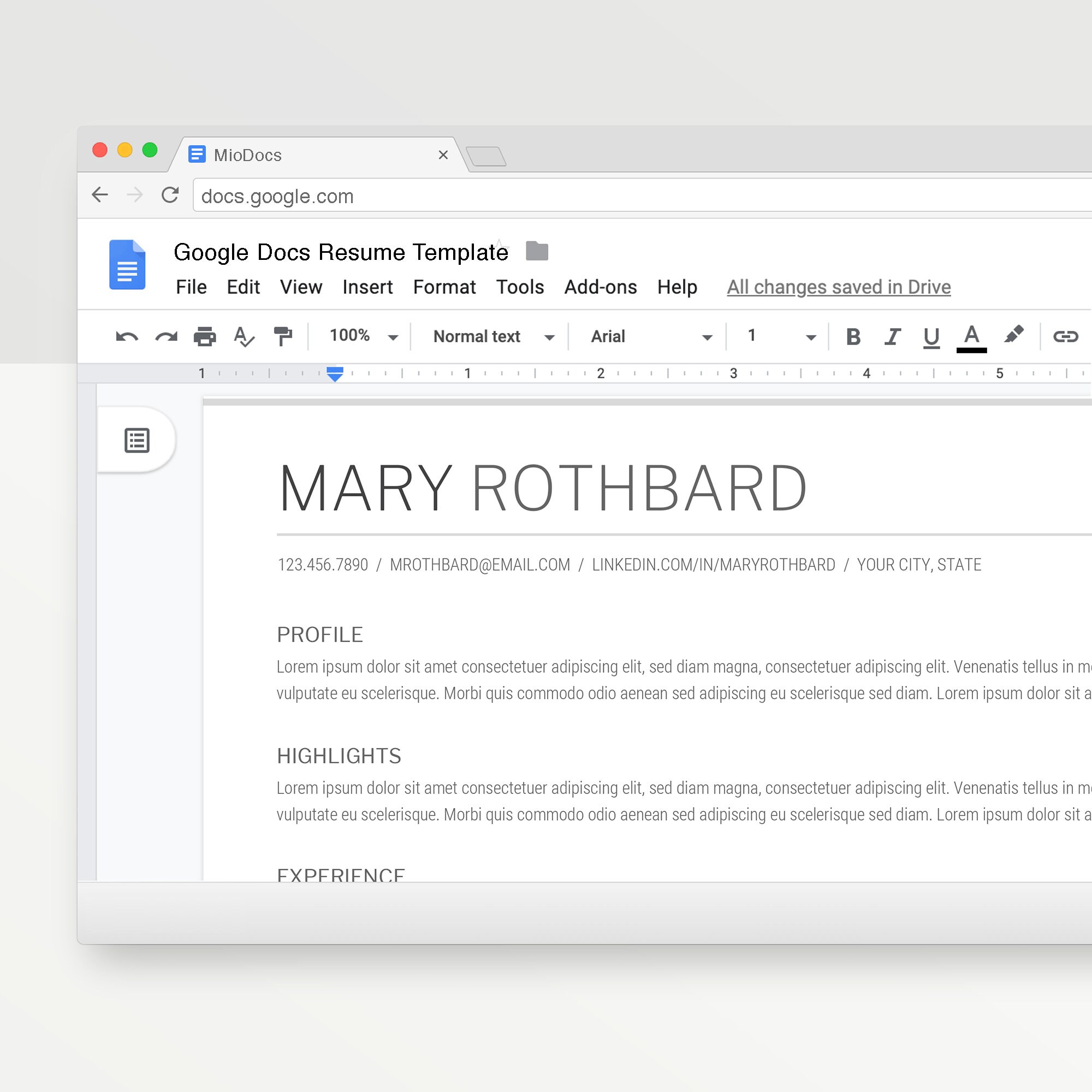 ATS Resume Template Google Docs. an ATS Friendly Google Docs - Etsy