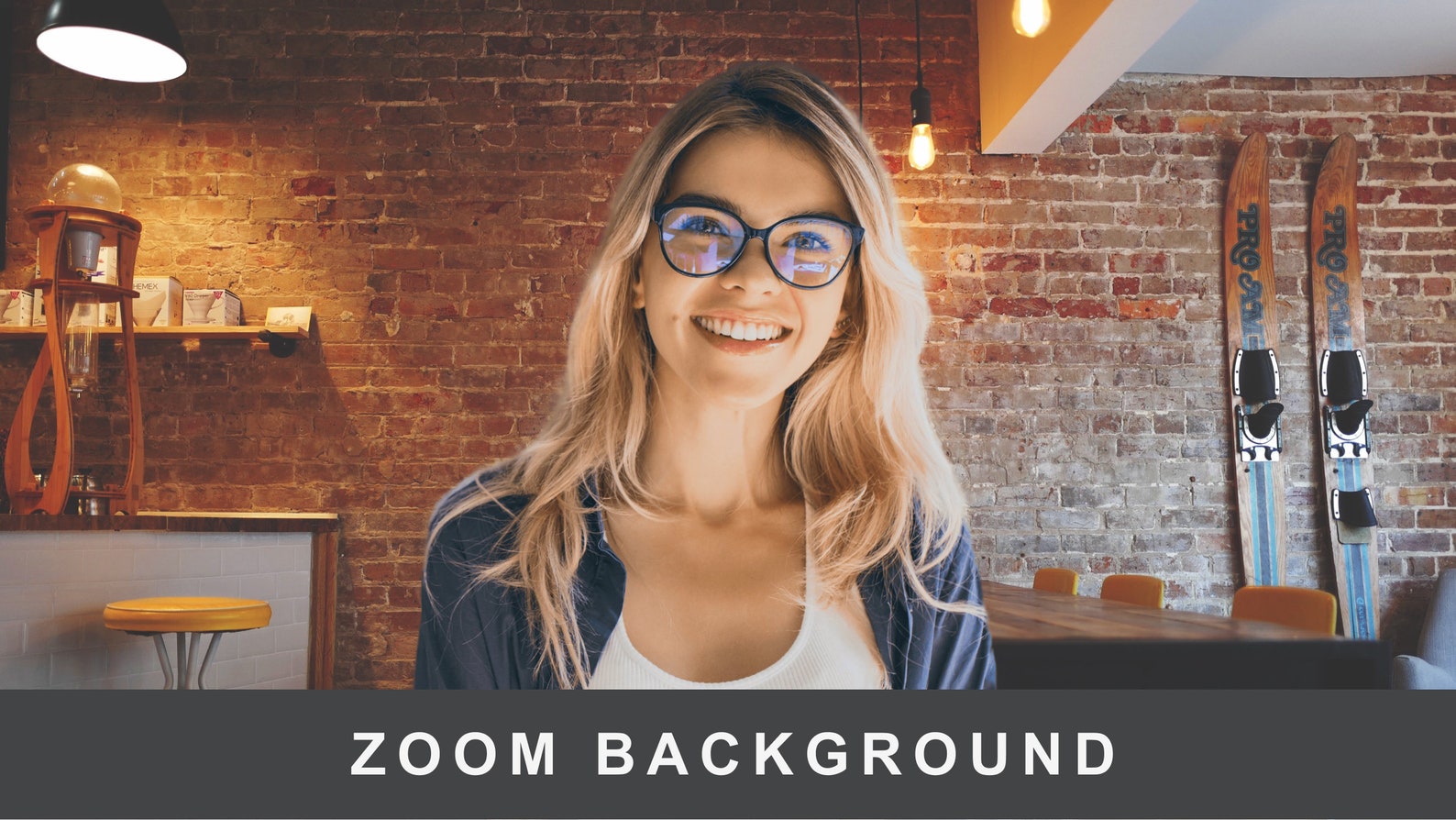 Zoom Background. Brick Dining Room Zoom Background or Virtual ...