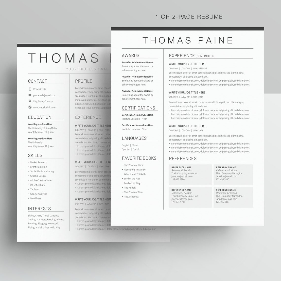 Google Docs Resume Template. Simple Resume Template Google Docs and CV ...