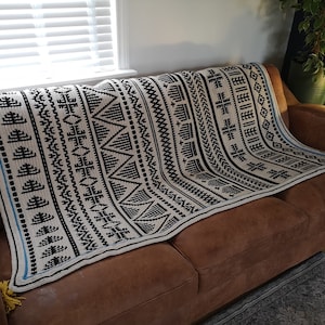 Berber Afghan - Overlay Mosaic Crochet PATTERN - Digital Download in ...