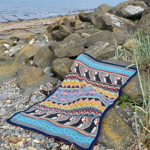 St Kilda - Puffins - Overlay Mosaic Crochet PATTERN - Digital Download ...