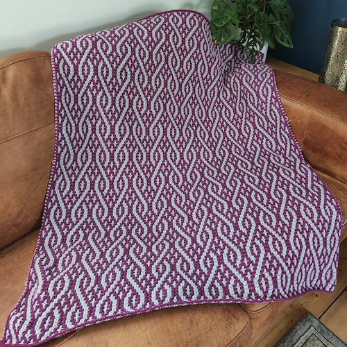 Berber Afghan Overlay Mosaic Crochet PATTERN ONLY Digital - Etsy