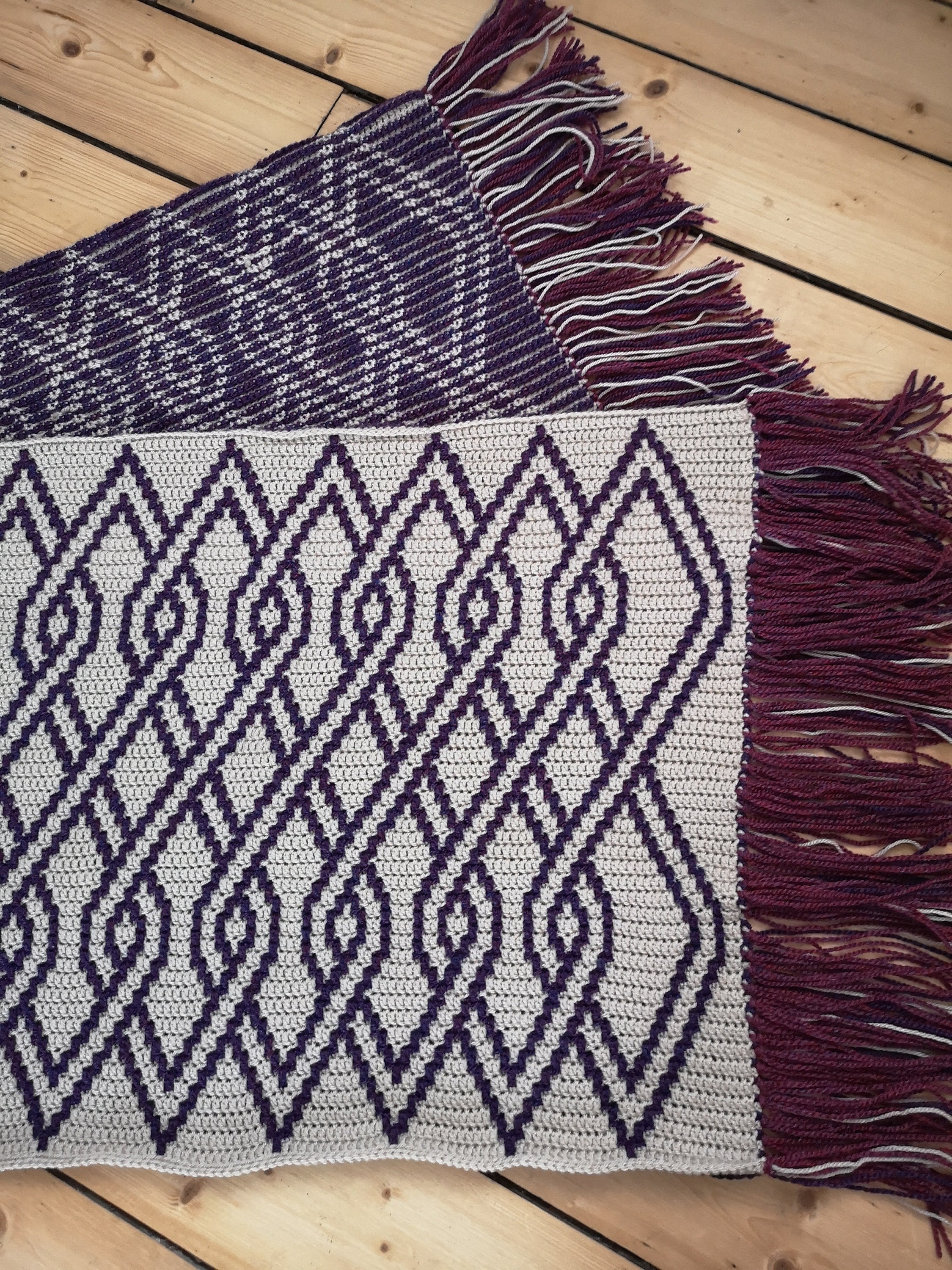 Diamond Knots - Overlay Mosaic Crochet PATTERN - Digital Download in ...