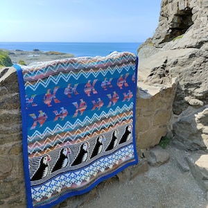 St Kilda - Puffins - Overlay Mosaic Crochet PATTERN - Digital Download ...